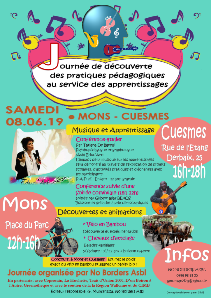 Affiche No Borders 08.06.19 | CIMB Wapi CIMB Wapi